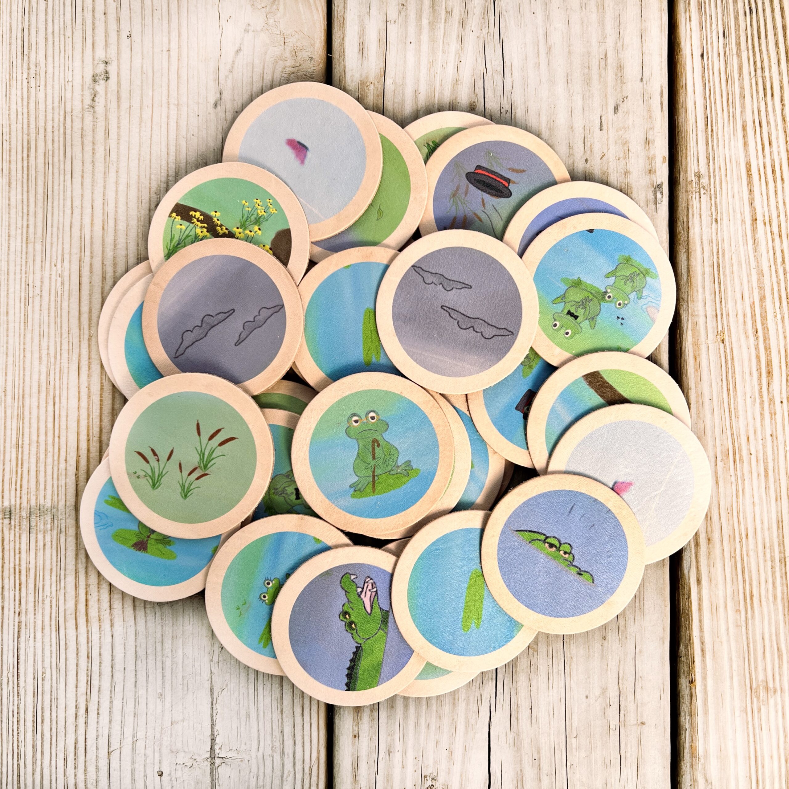 Pollywog Frog 32 Piece Memory Game – Forever Leather LLC