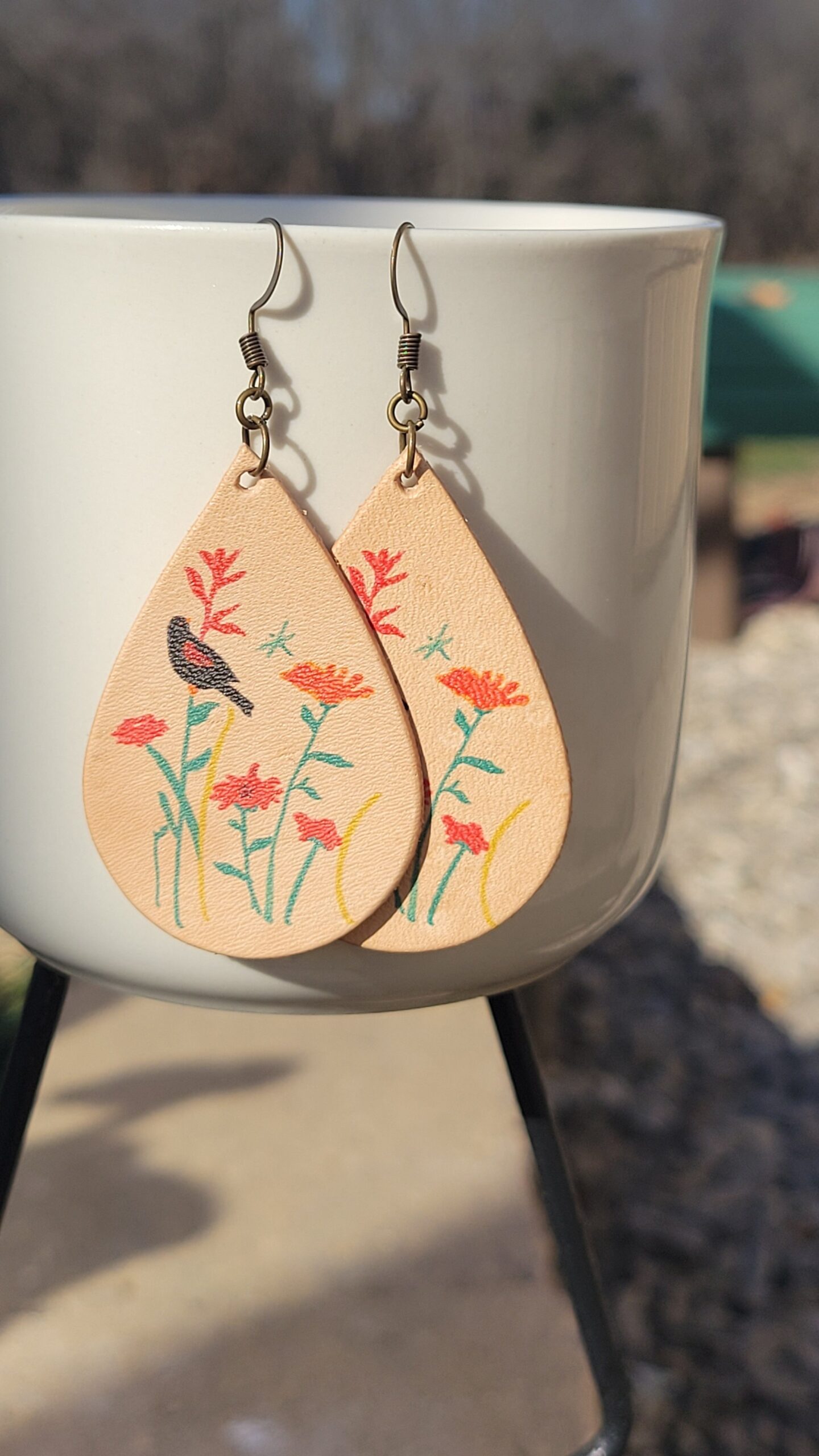 Poppies and Plumes - Forever Leather LLC